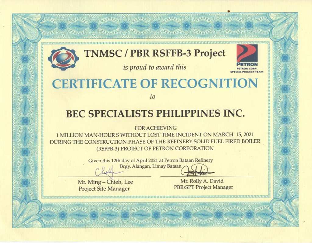 Awards & Recognitions - BEC