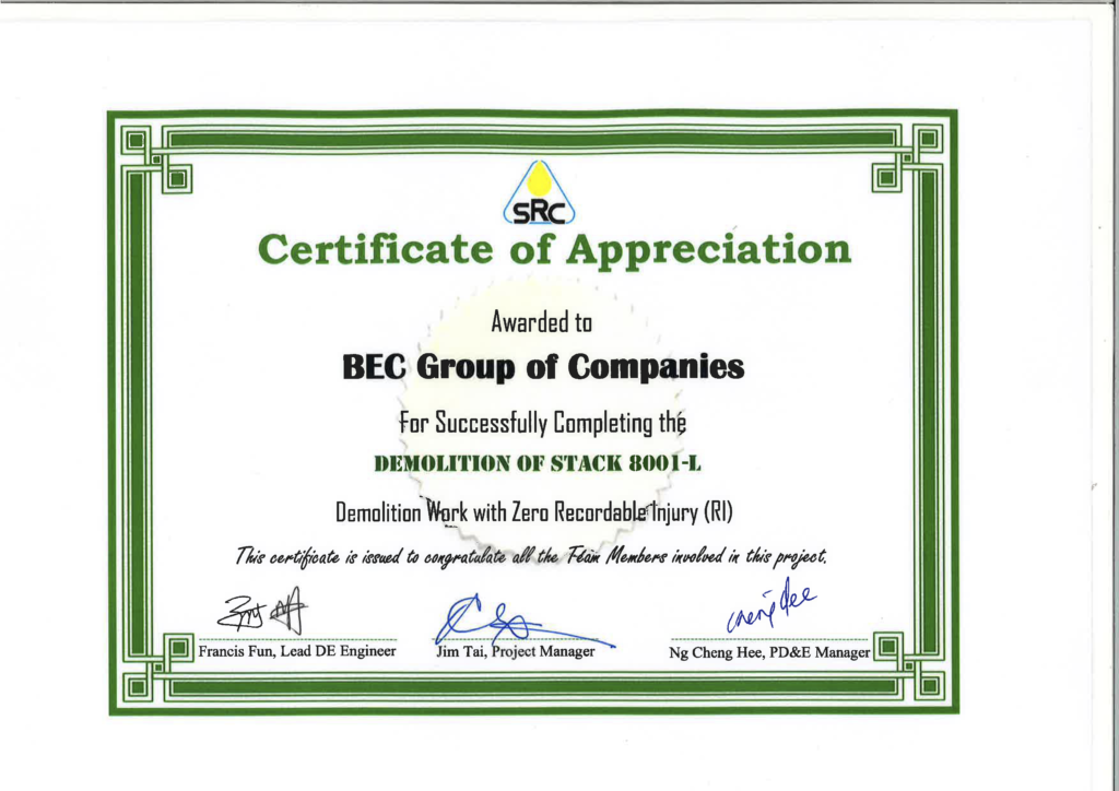 Awards & Recognitions - BEC